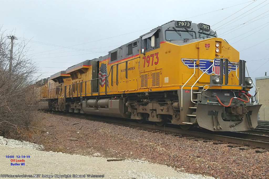 Oil loads await the outbound crew